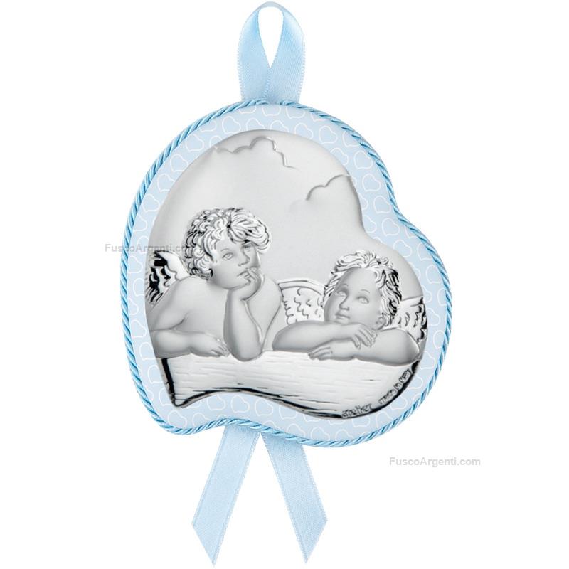 Cradle medallion raffaello's angels atelier cm 105x105 - light blue ...